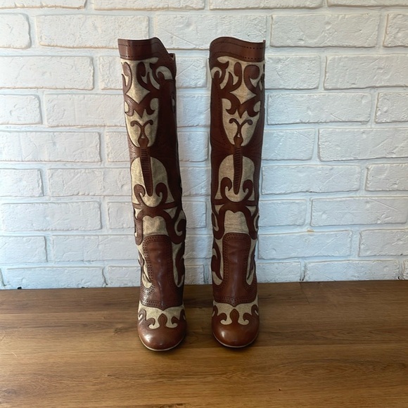 Anna Sui | Shoes | Anna Sui Leather Butterfly Boots | Poshmark